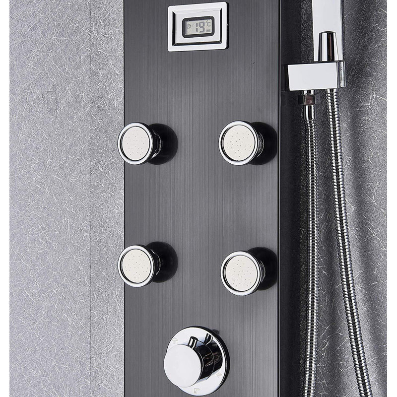 Senlesen 43.7'' Shower Panel with Fixed Shower Head & Reviews | Wayfair