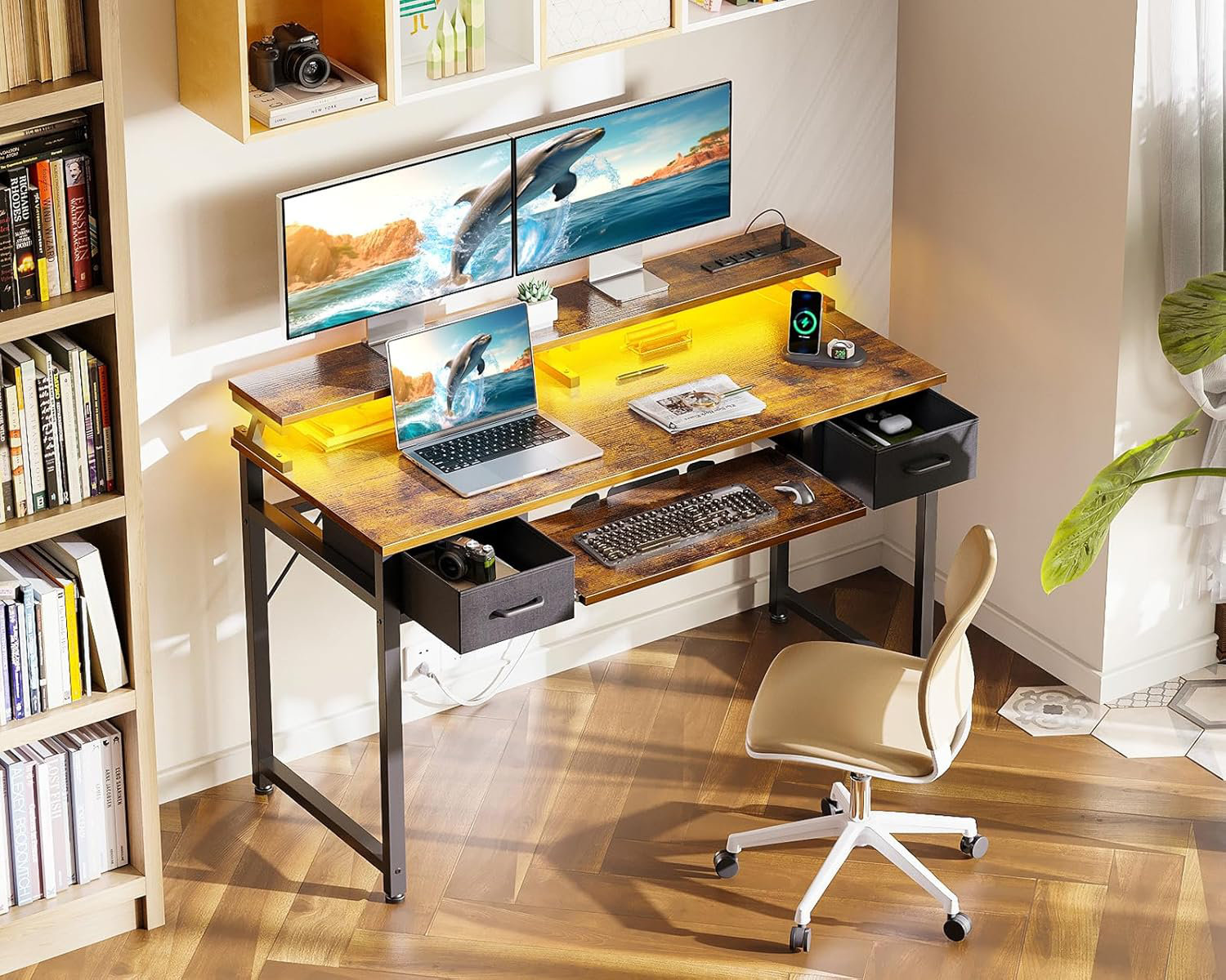Ivy Bronx Naitik Computer Desk | Wayfair