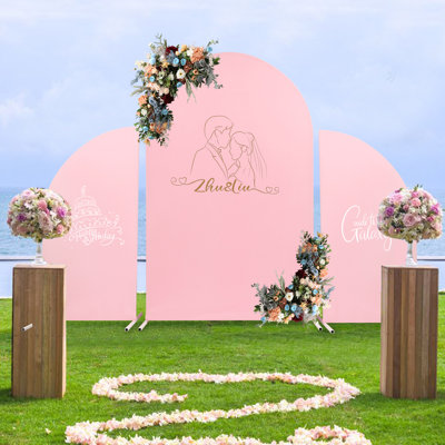 DENFER Wedding Background Decoration Stands with Cover | Wayfair
