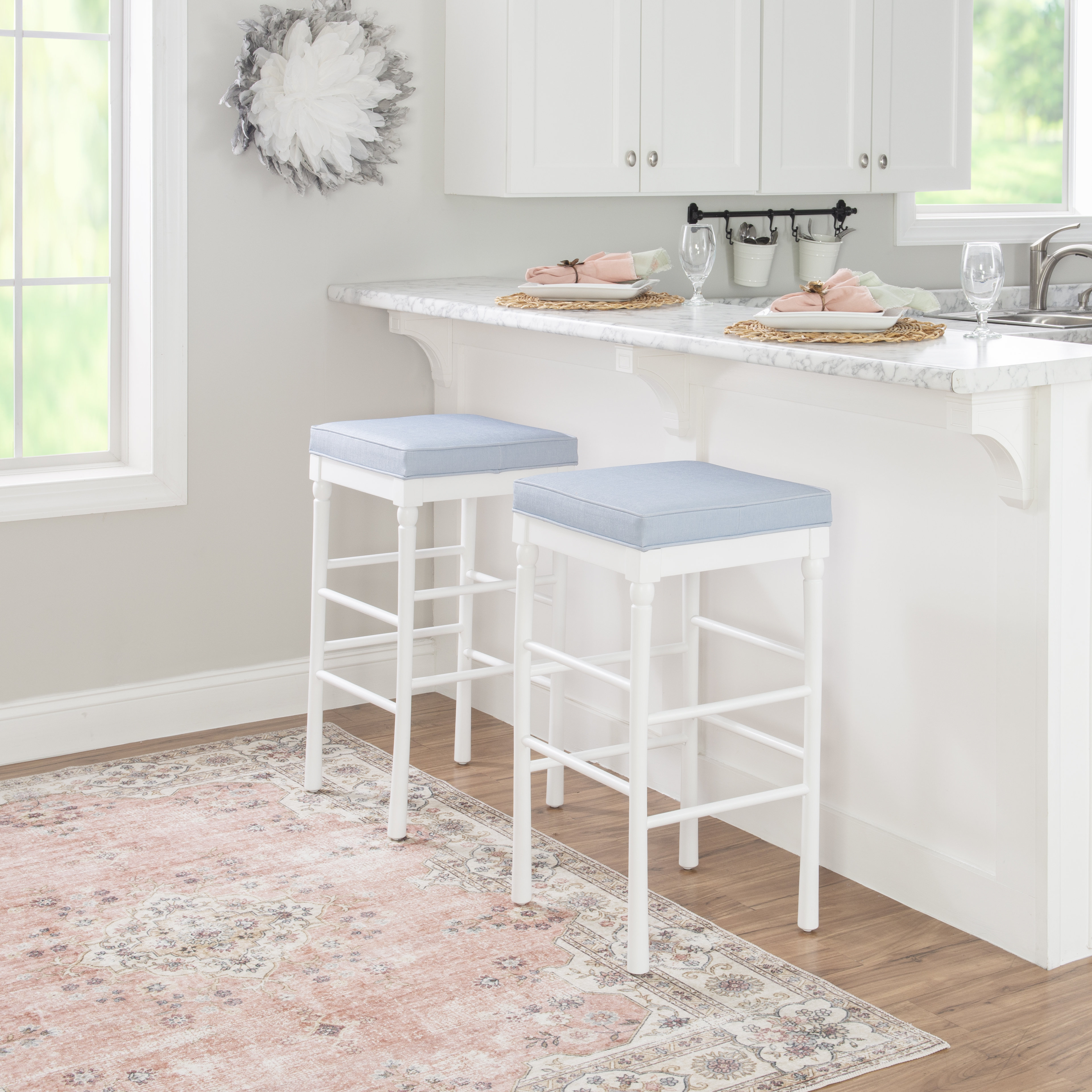 Canora Grey Towaoc Solid Wood Upholstered Bar Stool & Reviews | Wayfair