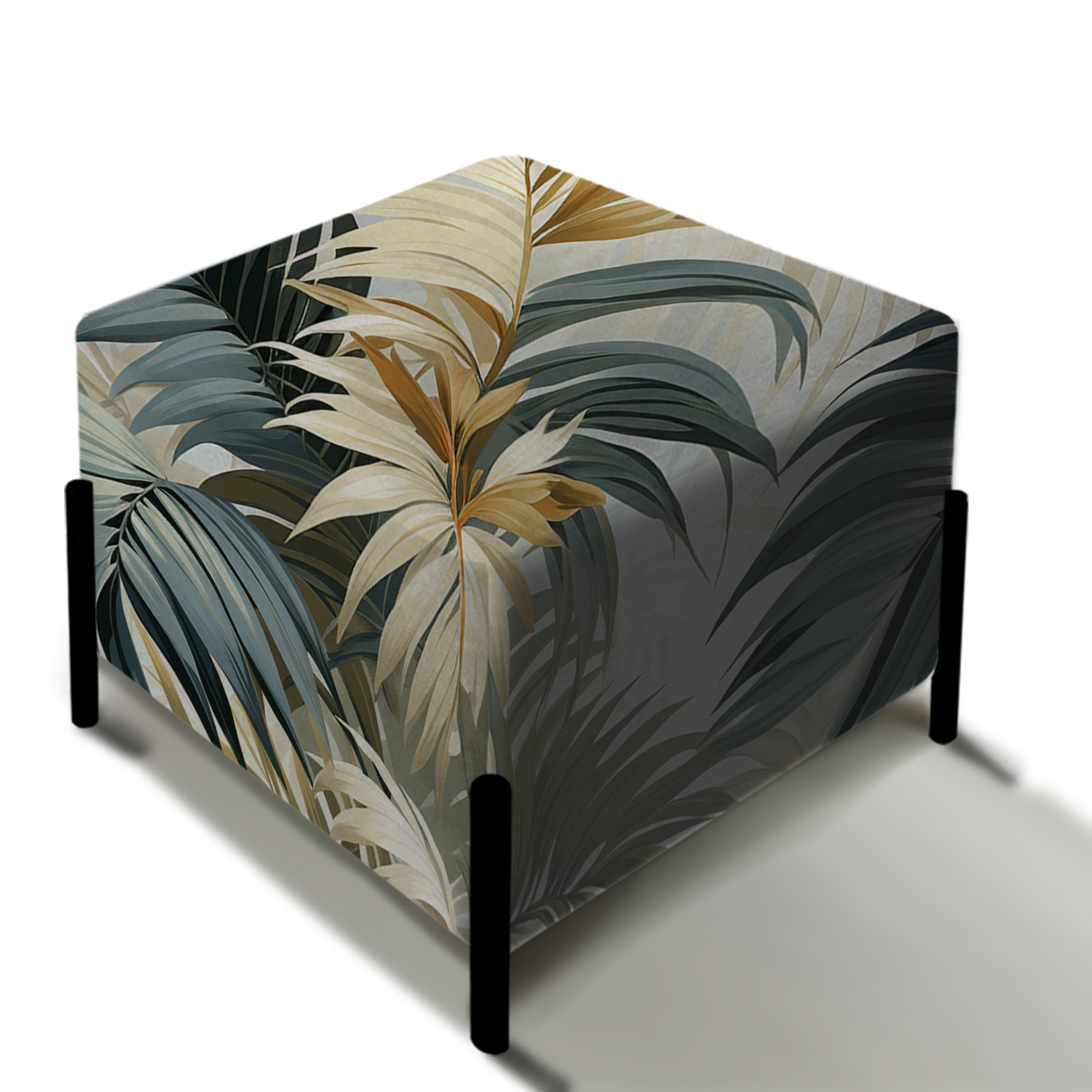 Design Art Whispering Palms Tropical Pattern II - Tropical Square ...