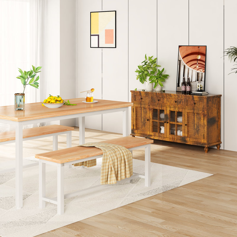 Winston Porter Rotary Dining Bench & Reviews | Wayfair