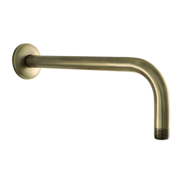 Kingston Brass Claremont 12-Inch J-Shaped Rain Drop Shower Arm with ...
