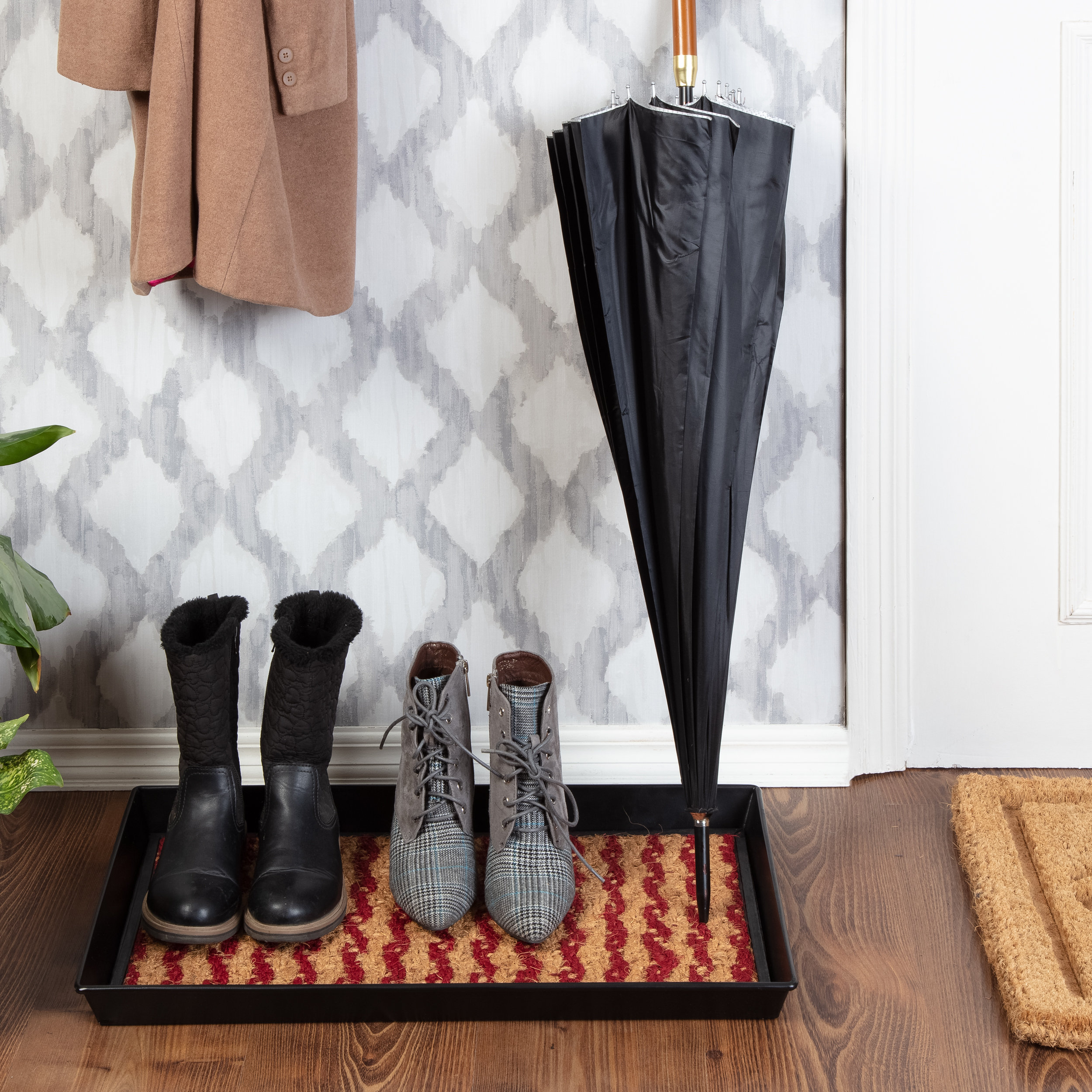 Red Barrel Studio® Non-Slip Outdoor Boot Tray | Wayfair