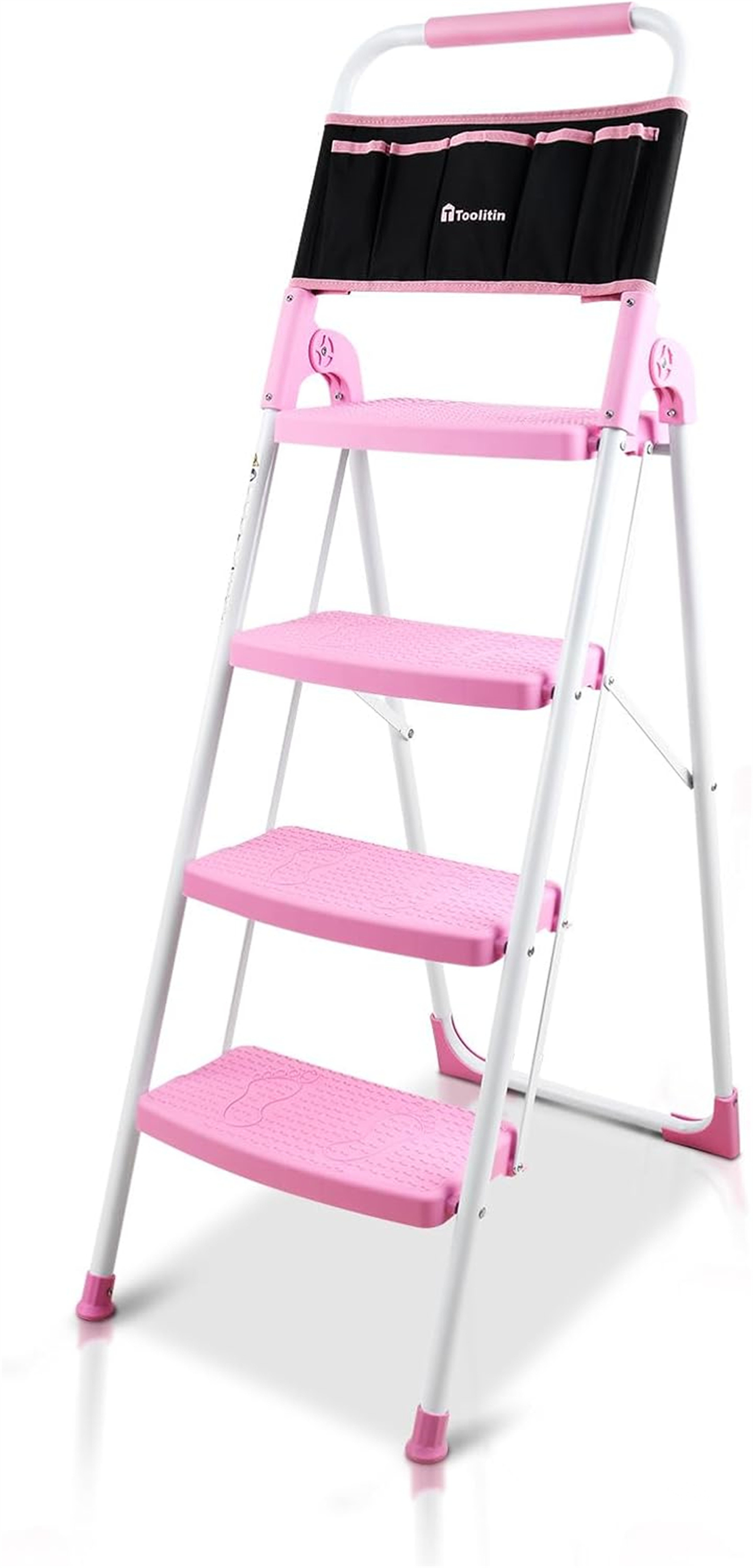 Latitude Run® 4 Step Ladder with Attachable Tool Bag | Wayfair