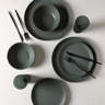Stone Lain Elio 32-Piece Stoneware Dinnerware And Glass Drinkware Set ...