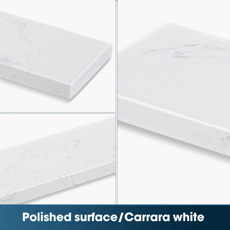 Enyibath 21.25 Inch Engineered Stone Side splash for Bathroom Vanity ...