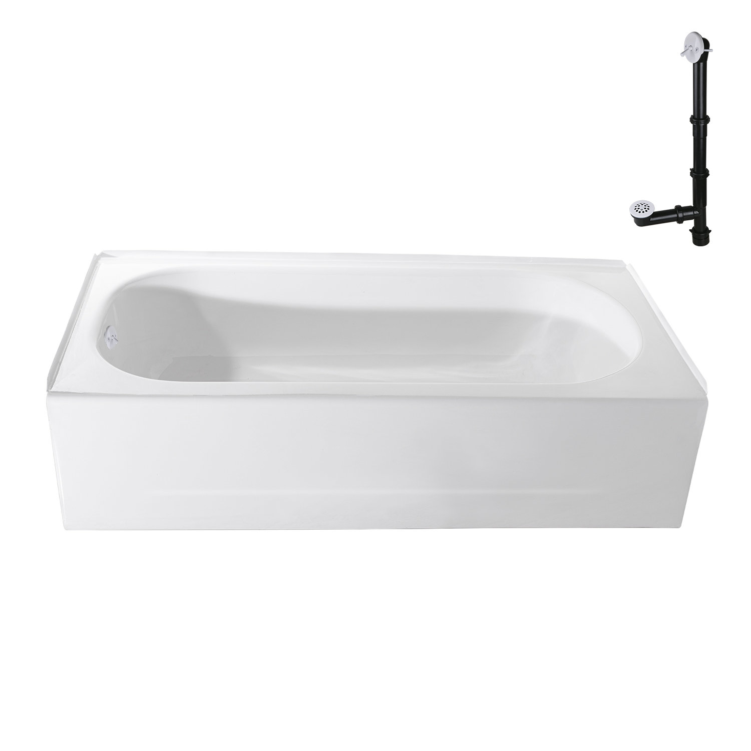 StreamlineBath 60'' x 30'' Alcove / Tile In Soaking Porcelain Enameled ...