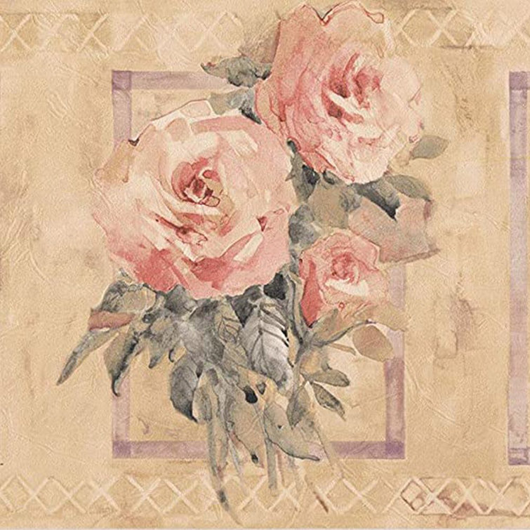 Ophelia & Co. Reece Rose Hydrangea in Squares 15' L x 7" W Distressed ...