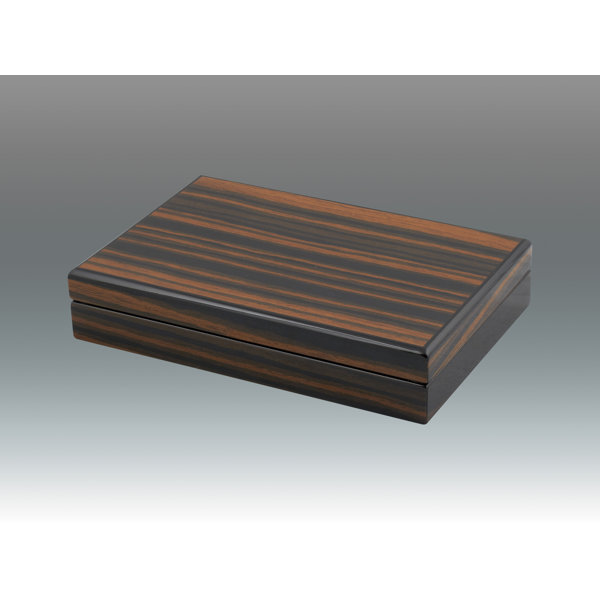 Tizo Ebony Stripe Card Game & Chip Case | Perigold