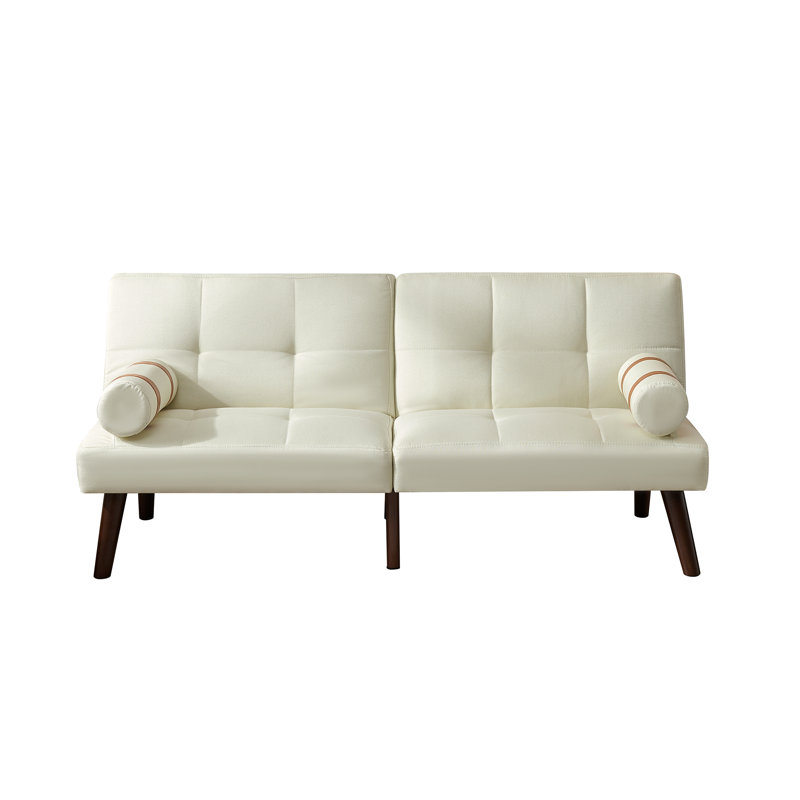 Winston Porter Modern Sofa Convertible Sofa Bed Futon With Solid Wood ...
