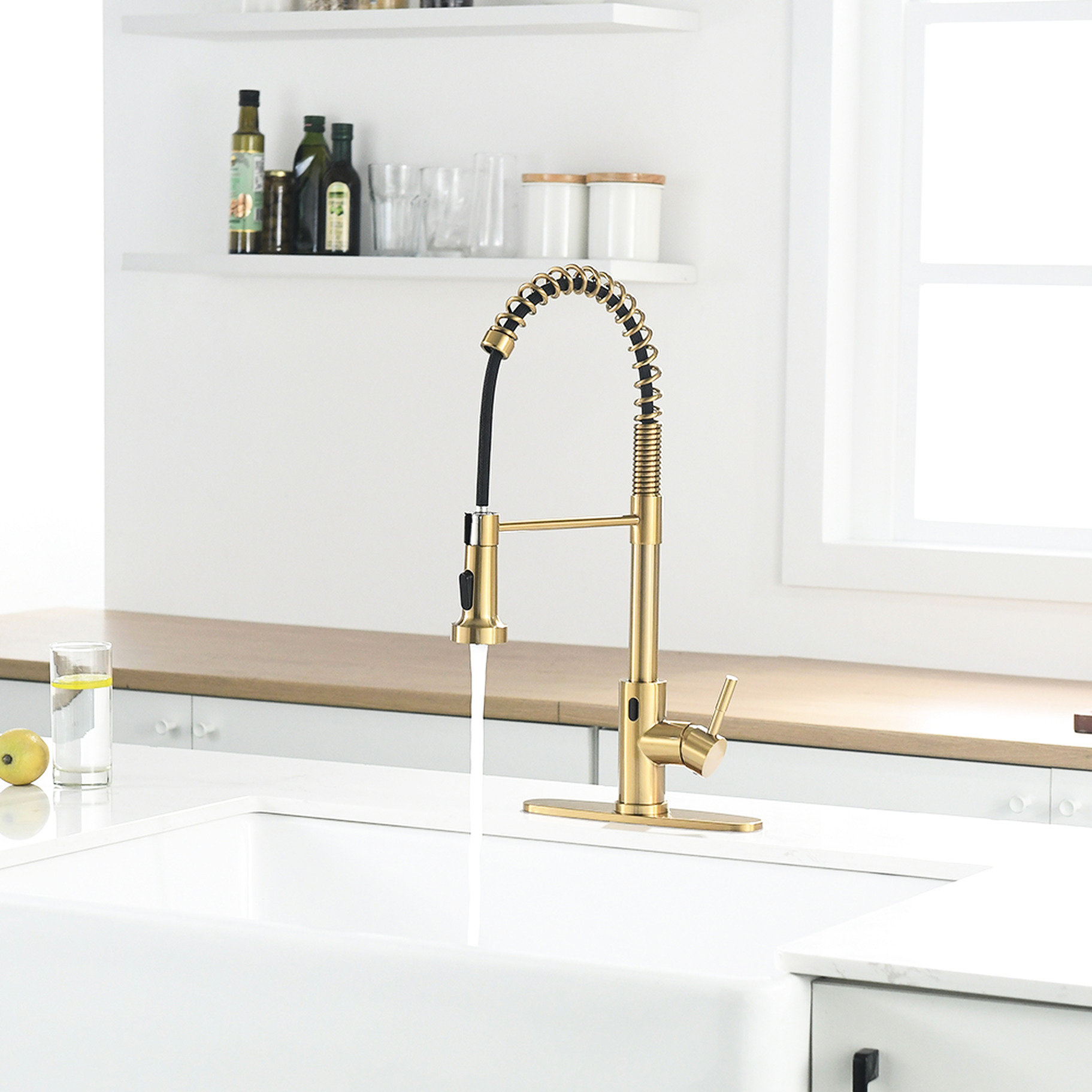 Ivy Bronx Hands Automatic Smart Faucet - Touchless With Modern Pull ...