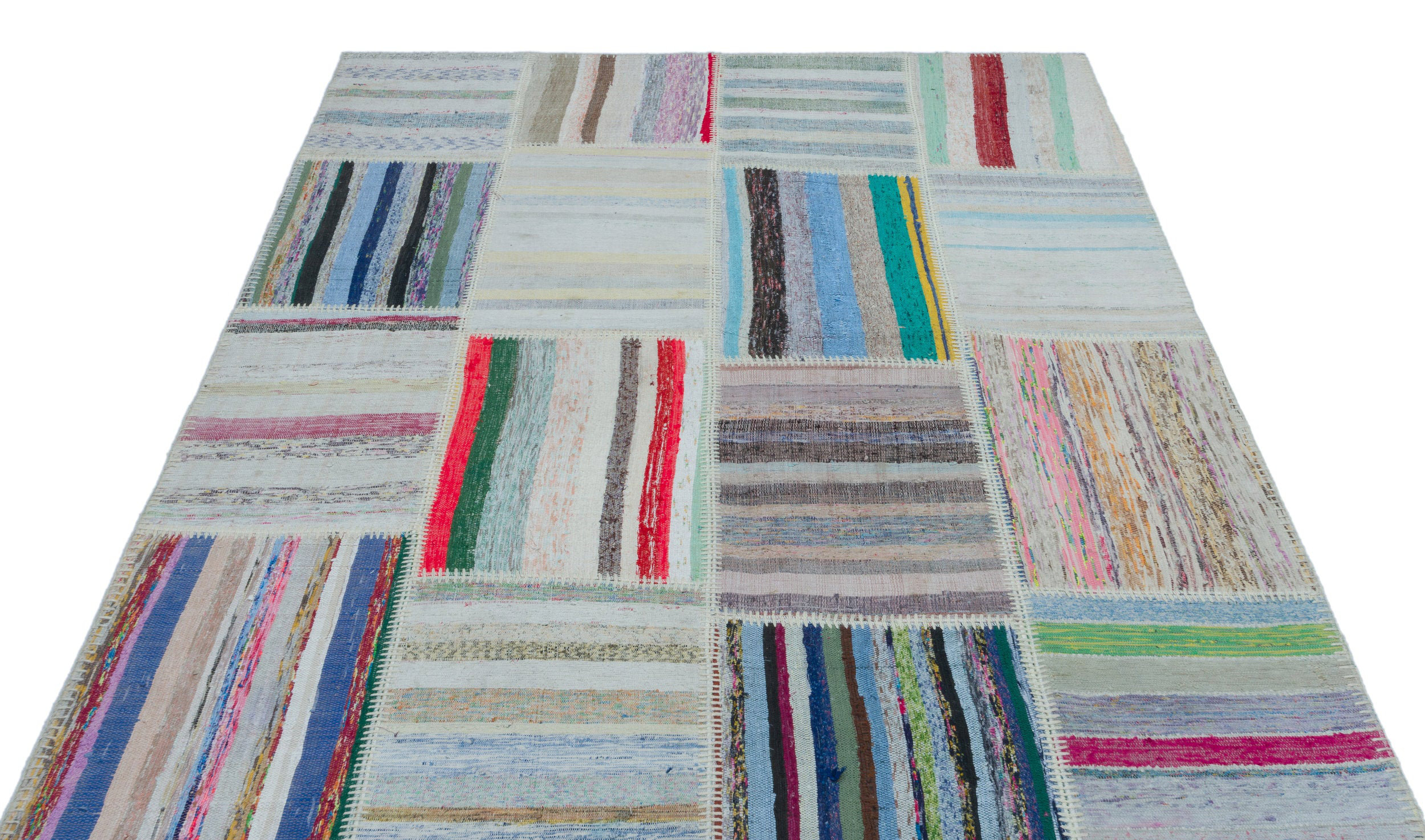 Rug N Carpet Teselya Beige Striped Wool Handmade Area Rug - Wayfair Canada