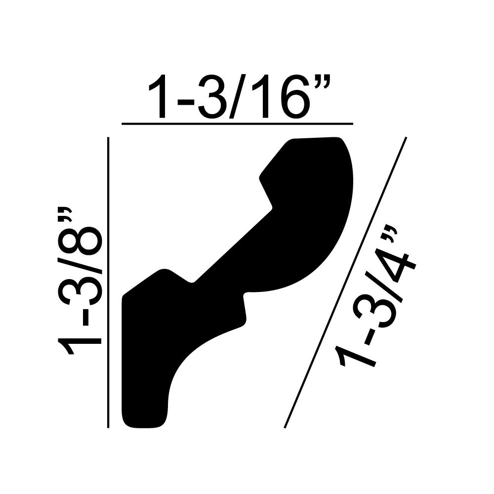 Architectural Products by Outwater L.L.C. WM 74 1-3/8 in x 1-3/16 in x ...