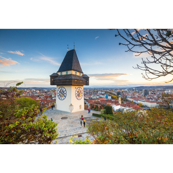 Winston Porter Graz Clock Tower At Sunset - Wayfair Canada