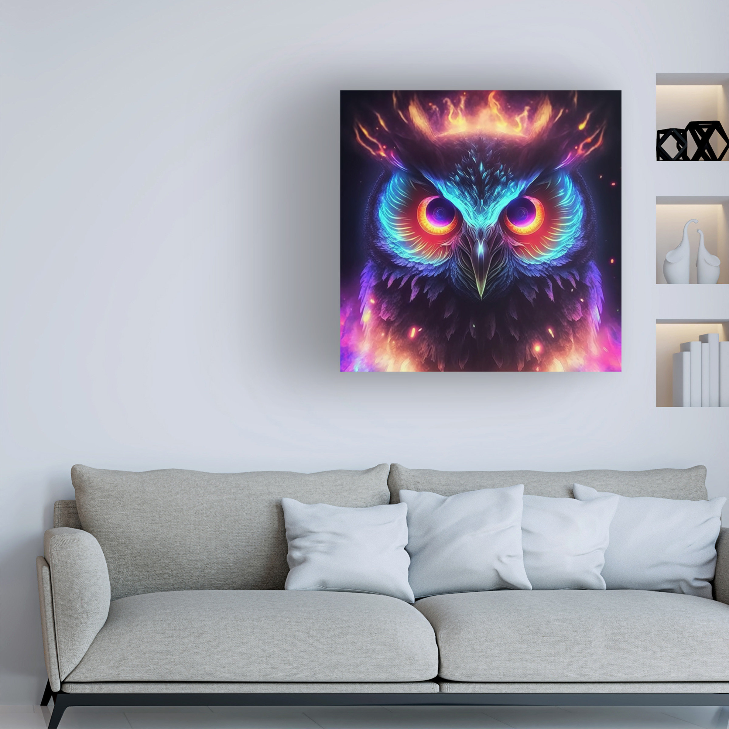 Dakota Fields Wrapped Canvas Wall Art - Wumples 'Oh, wise one' Wall Art ...