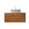 Ebern Designs 36" Bathroom Vanity Sink, Floating Plywood Storage ...