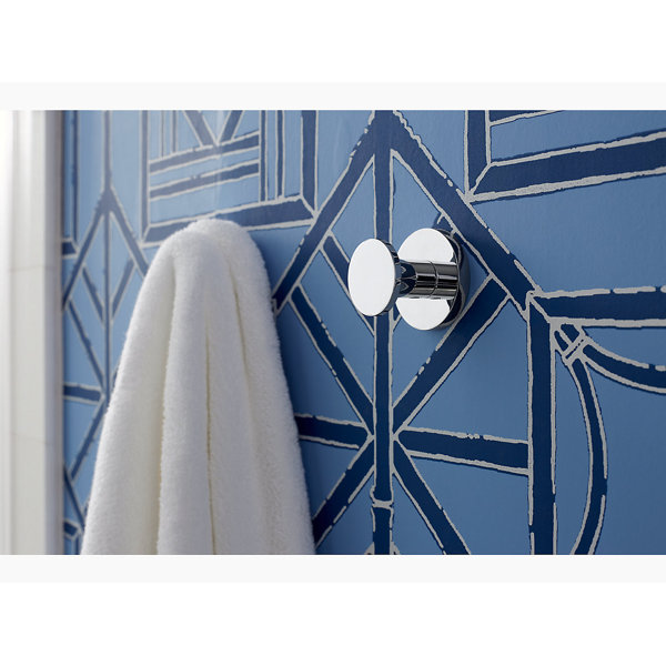 Kohler Purist® Wall Mounted Round Bathroom Robe Hook, Towel Hook ...