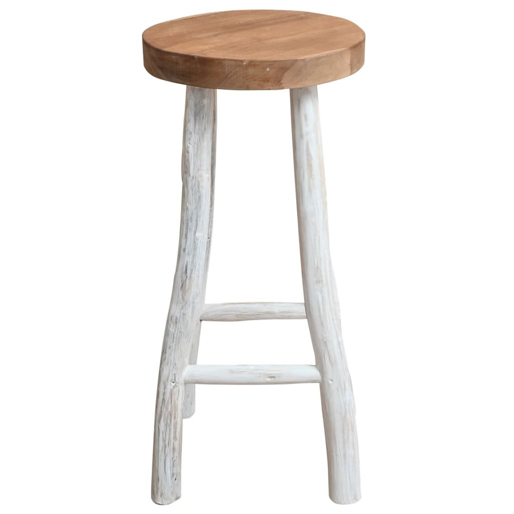 Union Rustic Bar Stool Solid Teak Wood | Wayfair