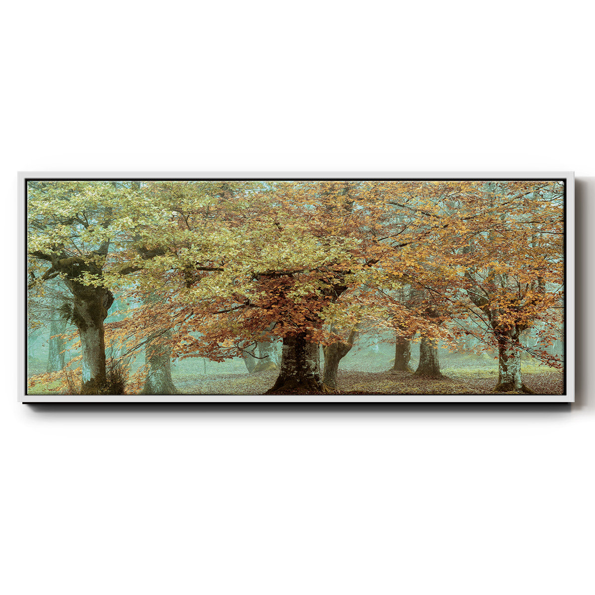 Winston Porter Teal Tree- Framed Canvas - Wayfair Canada