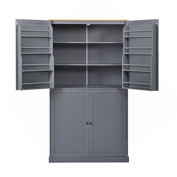 Lark Manor™ 40.2X20x71.3Inch High Freestanding Kitchen Pantry Large ...
