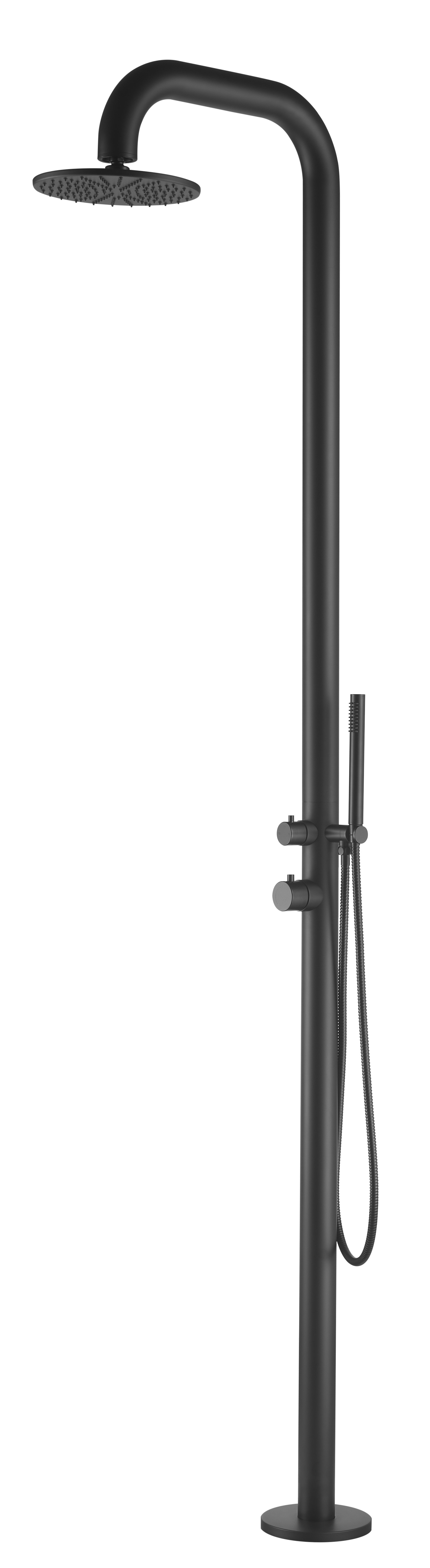 HEATGENE Stainless Steel Free Standing Outdoor Shower & Reviews | Wayfair