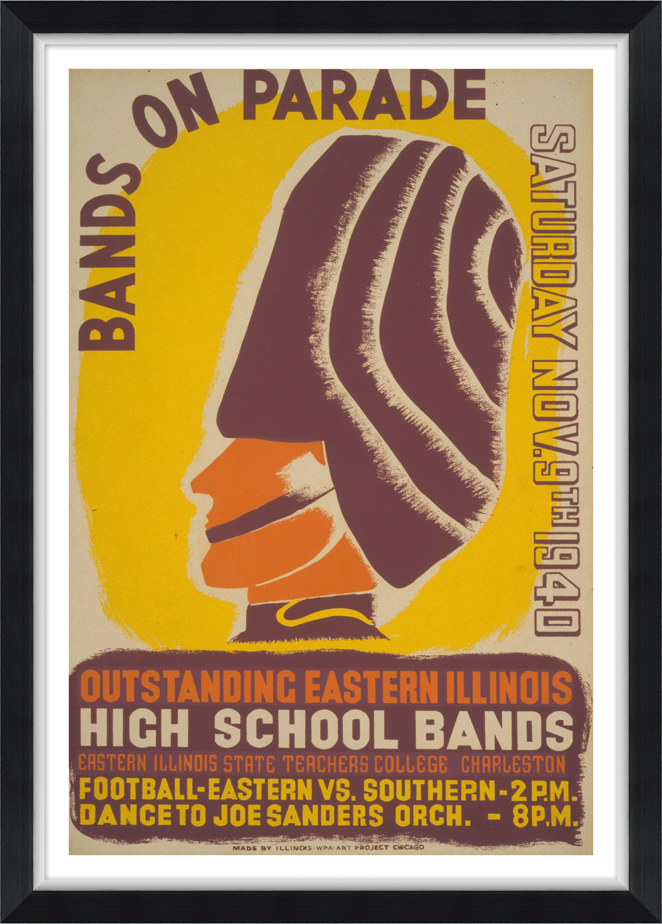 Ebern Designs 'Band on Parade' Framed Vintage Advertisement | Wayfair