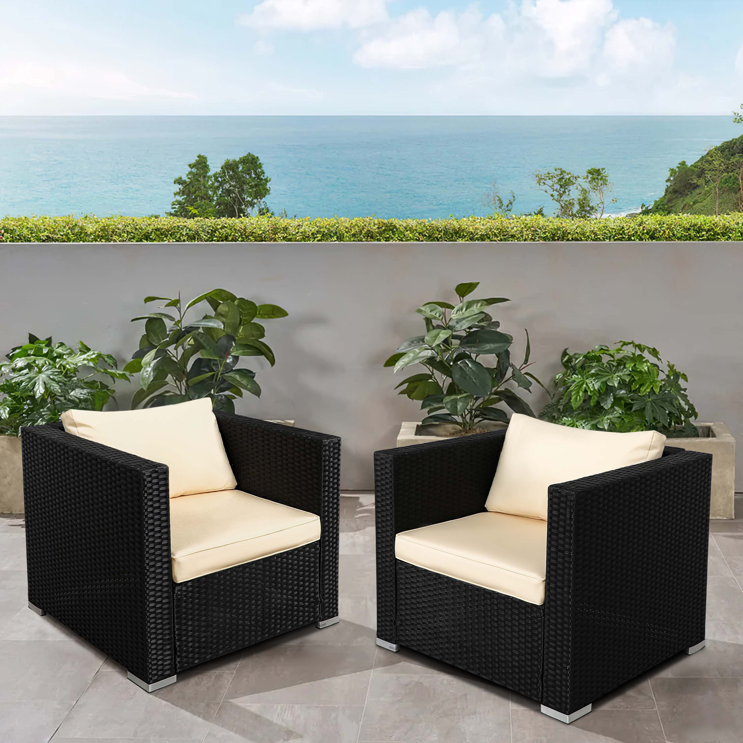 Latitude Run® Acheron Patio Chair with Cushions | Wayfair