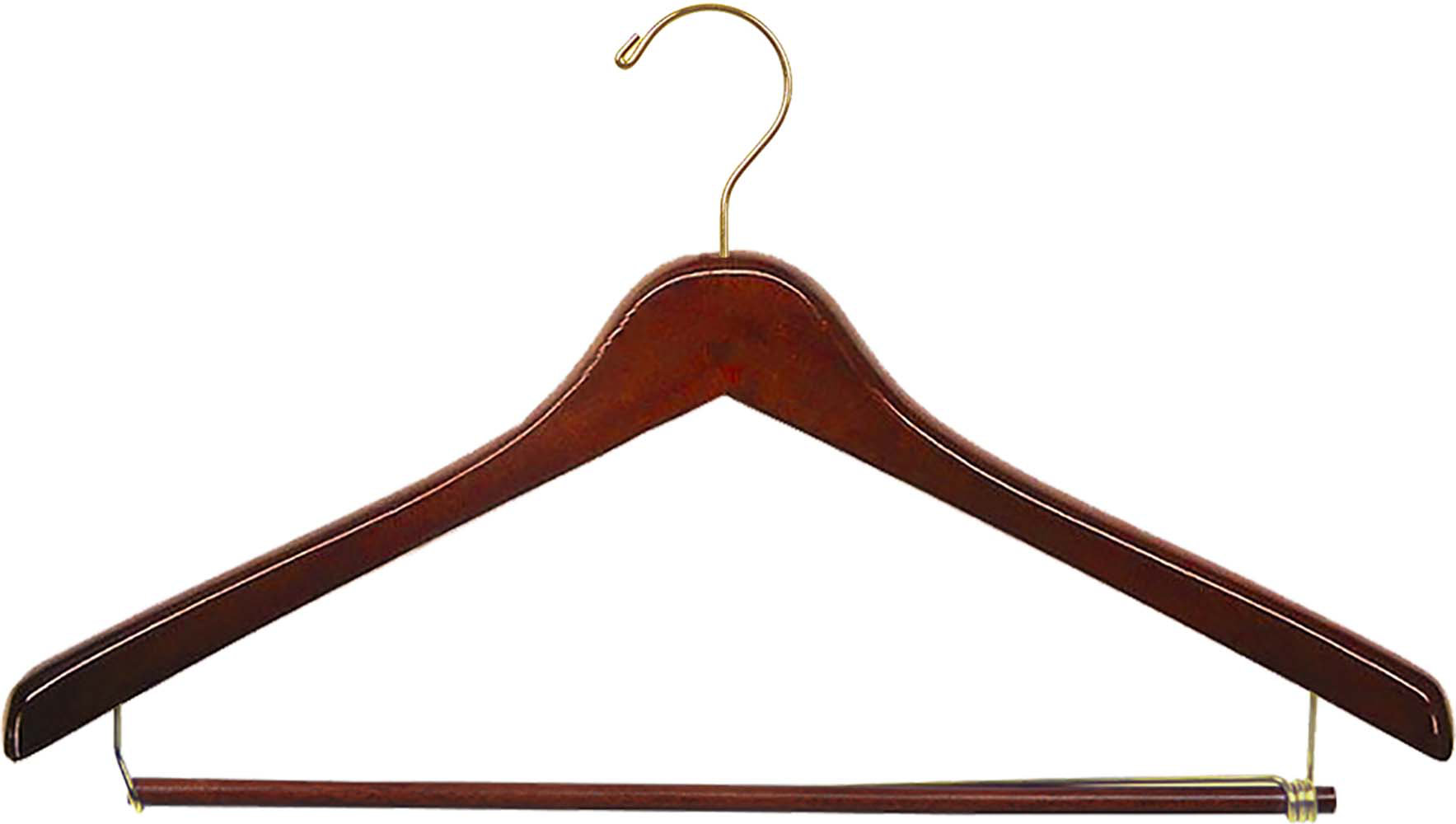 Rebrilliant Deluxe Wood Suit Hanger | Wayfair