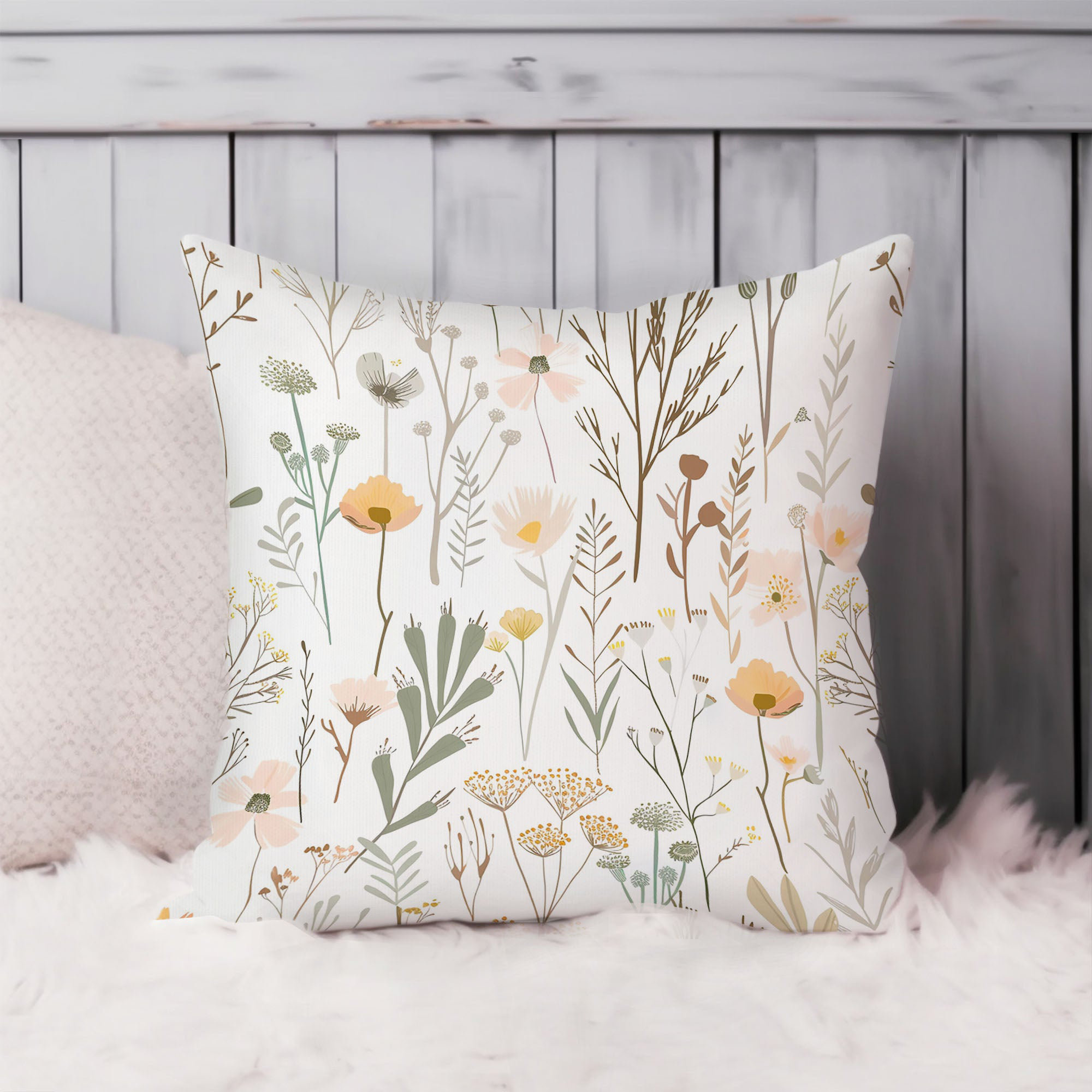 Ethan Taylor Botanical Cottagecore Plants XII Cottage Throw Pillow ...