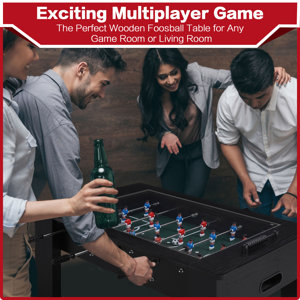 RayChee 42" Foosball Coffee Table, Soccer Game Table with Tempered ...