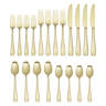 Oneida Moda Satin Champagne 20 Piece Fine Flatware Set & Reviews | Wayfair