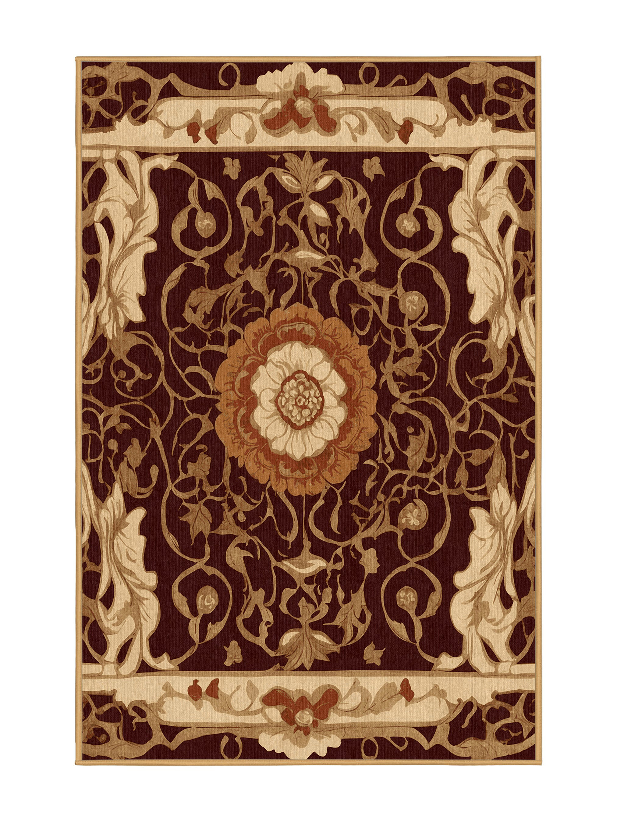 Charlton Home® Opulent Scroll Rug | Wayfair