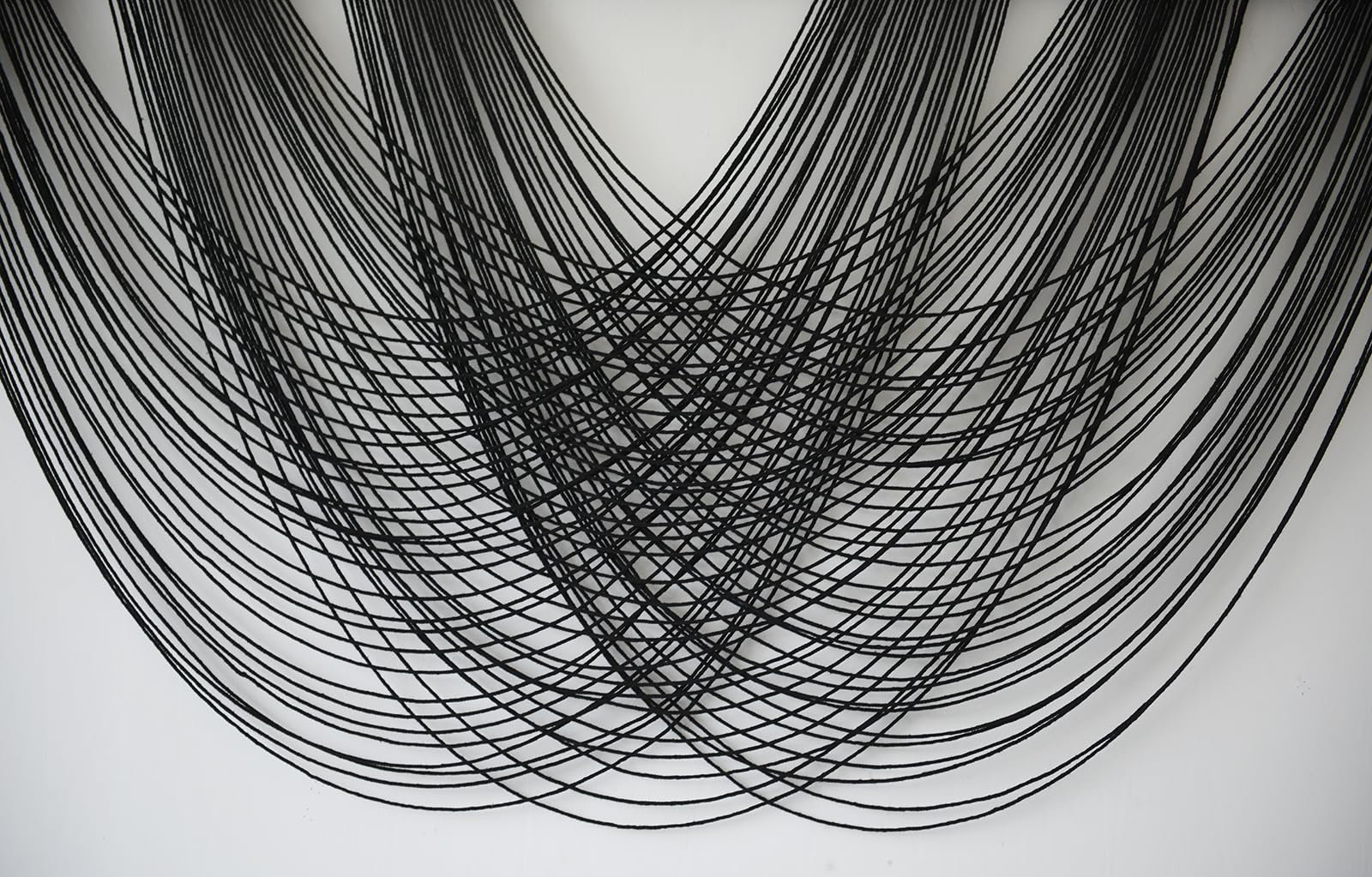 East Urban Home Macrame Wall Hanging Black 59.00" W X 31.00" L Boho ...