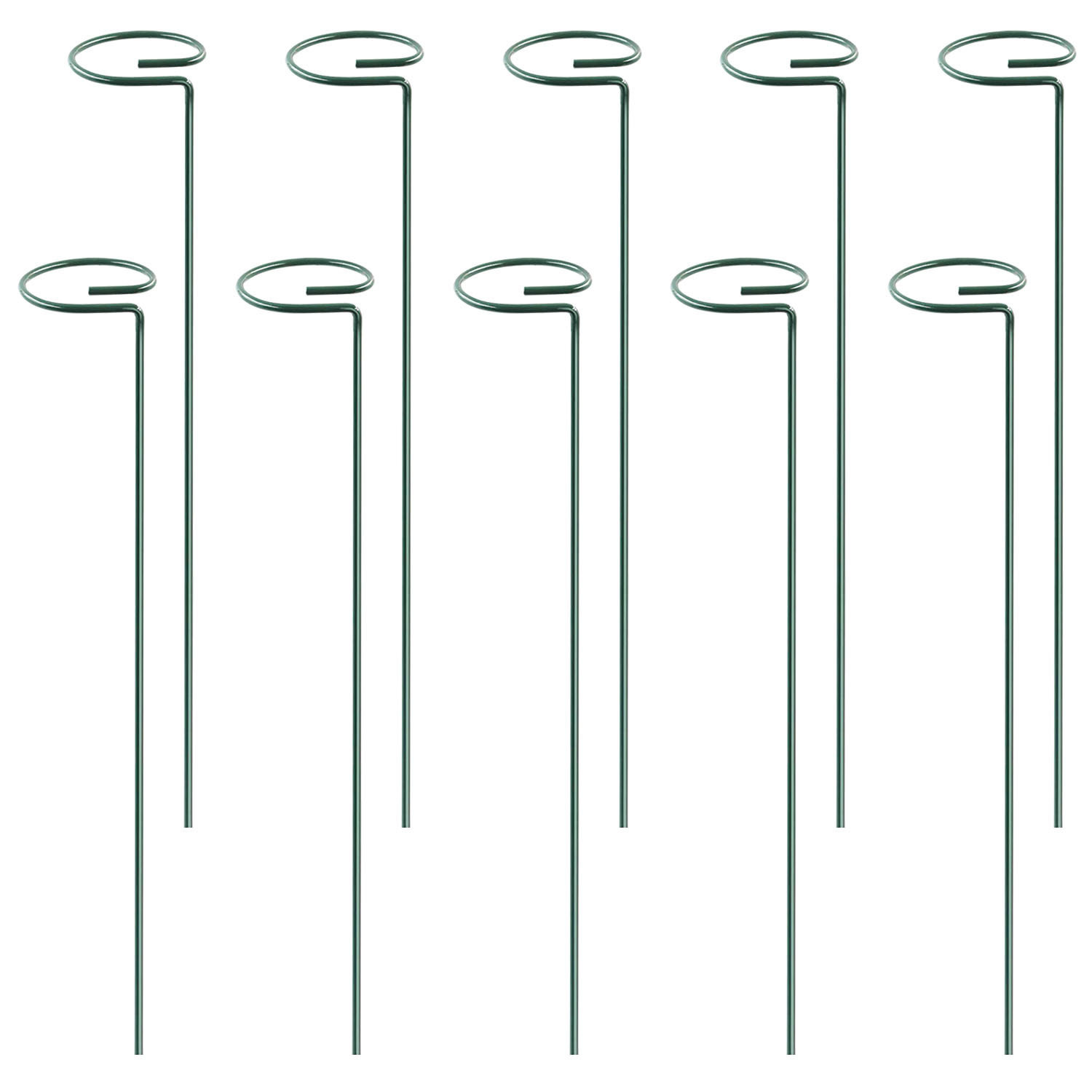 Arlmont & Co. 10Pcs Plant Support Stakes Garden Flower Single Stem ...