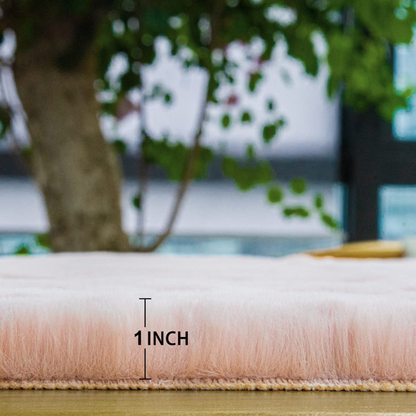 Mercer41 Sunaina Faux Fur Washable Indoor Rug & Reviews | Wayfair