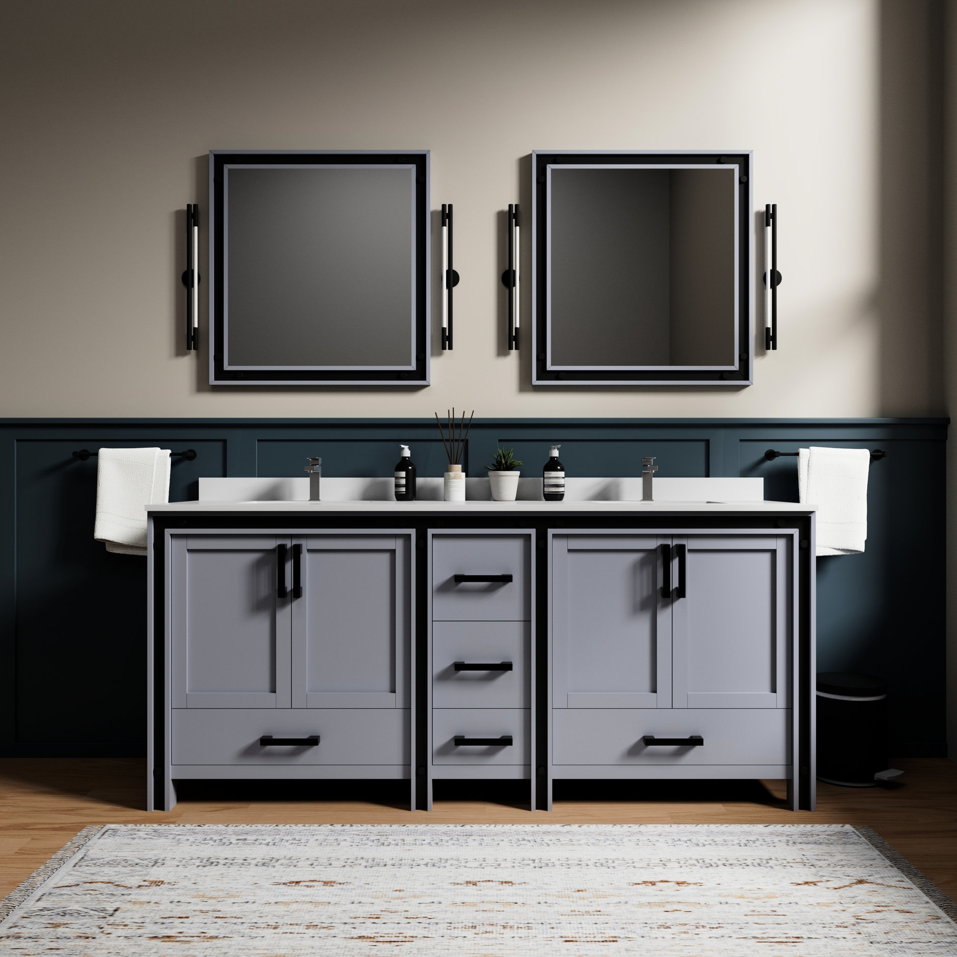 Hokku Designs Bath Vanity Unit - Soft Close, Abundant Interior & Drawer ...