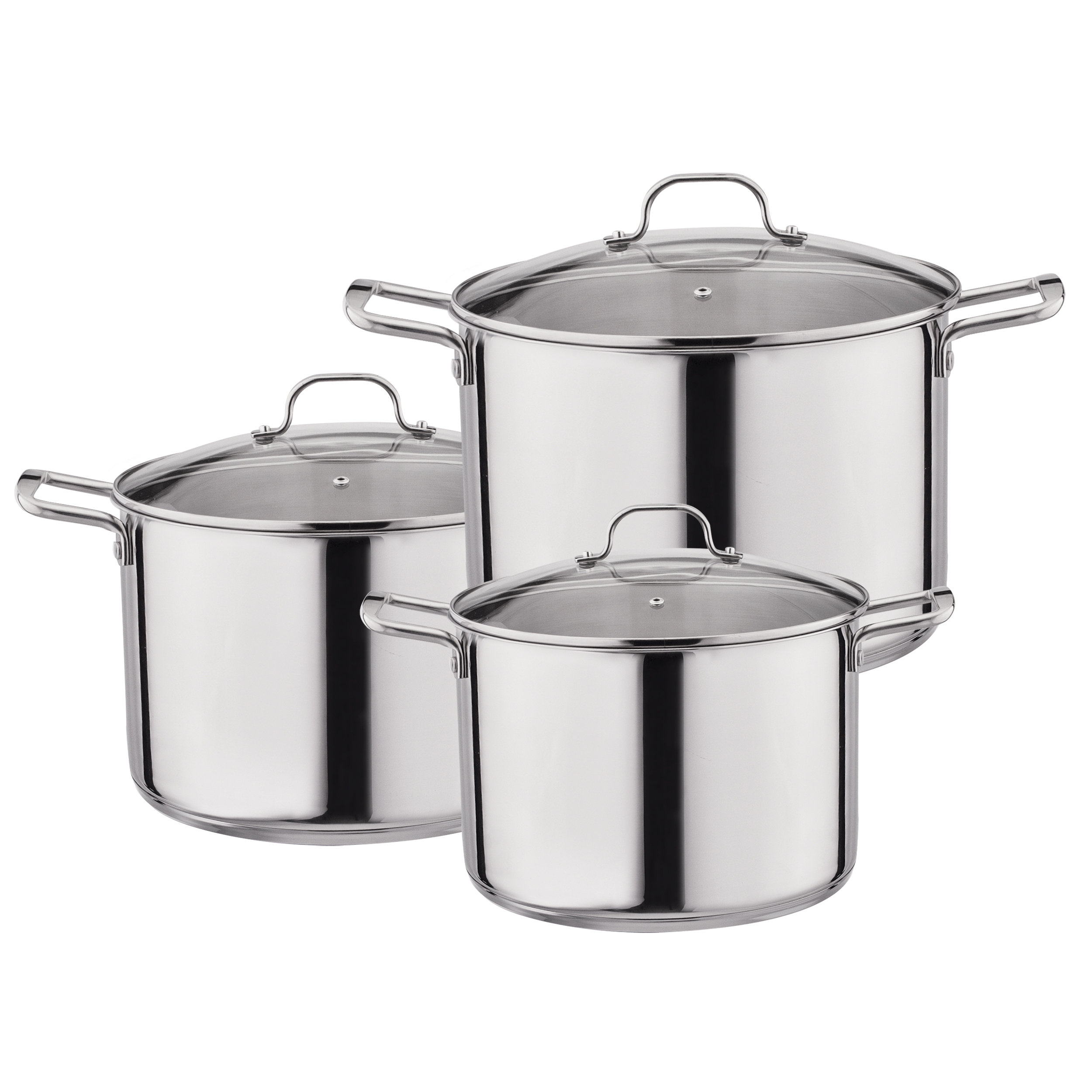 Gourmet Edge Non-Stick Stainless Steel Stock Pot with Lid - Wayfair Canada
