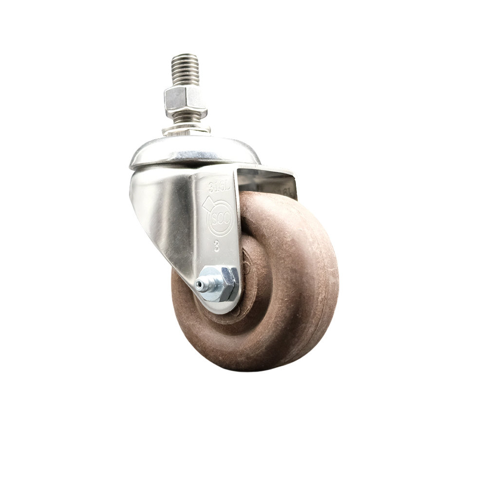 Service Caster 316SS High Temp Glass Filled Nylon Swivel Threaded Stem ...