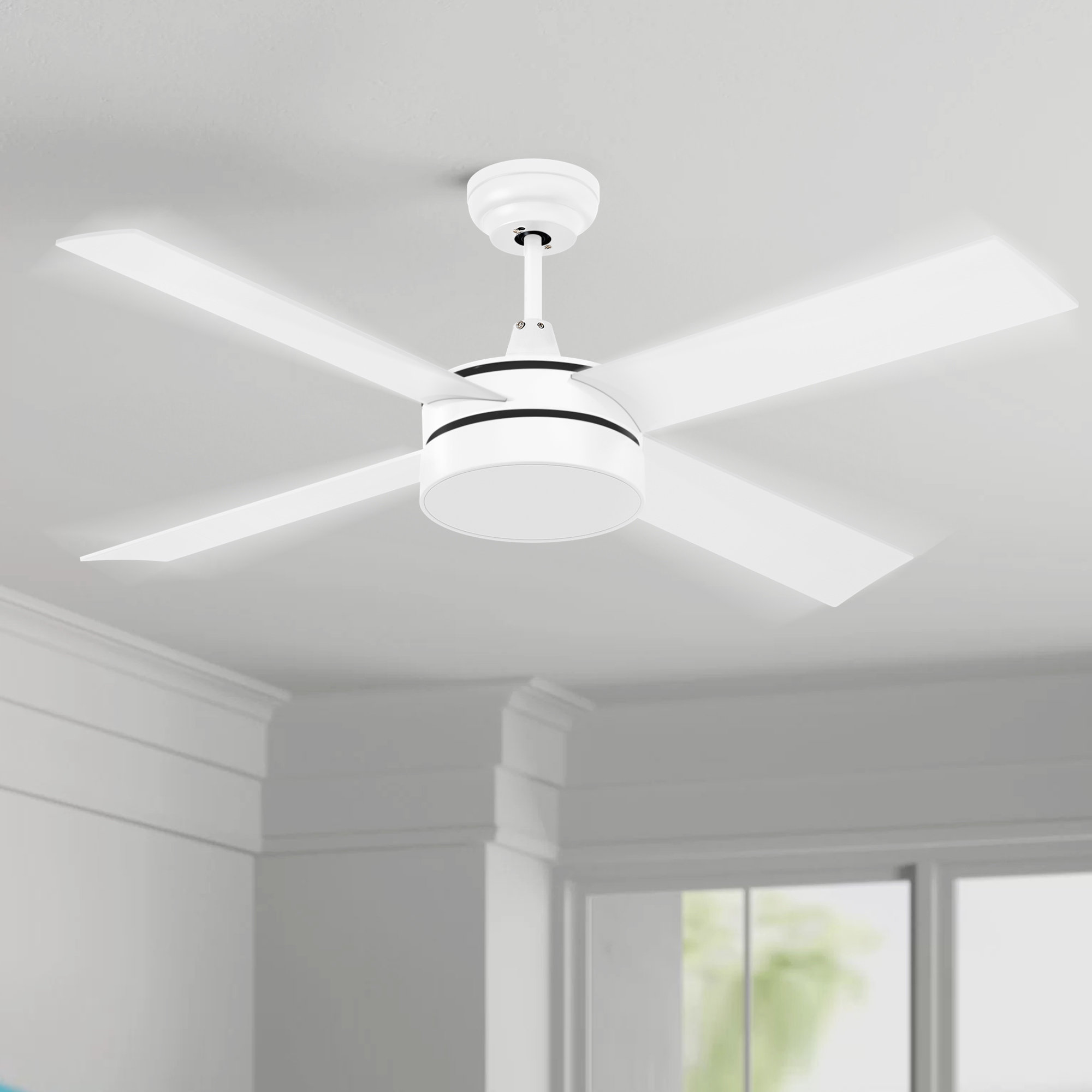 Wrought Studio™ Wrought Studio 48'' Ceiling Fan with LED Lights ...