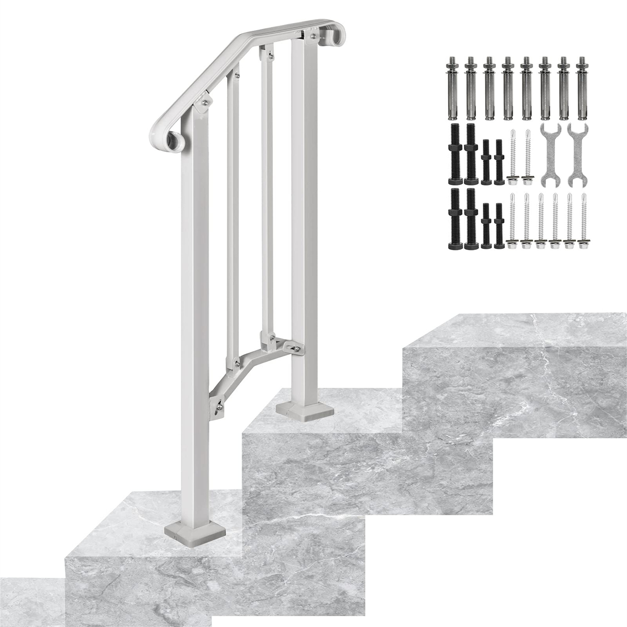 Extension 3.5 ft. H x 1 ft. W Metal Stair Railings | Wayfair