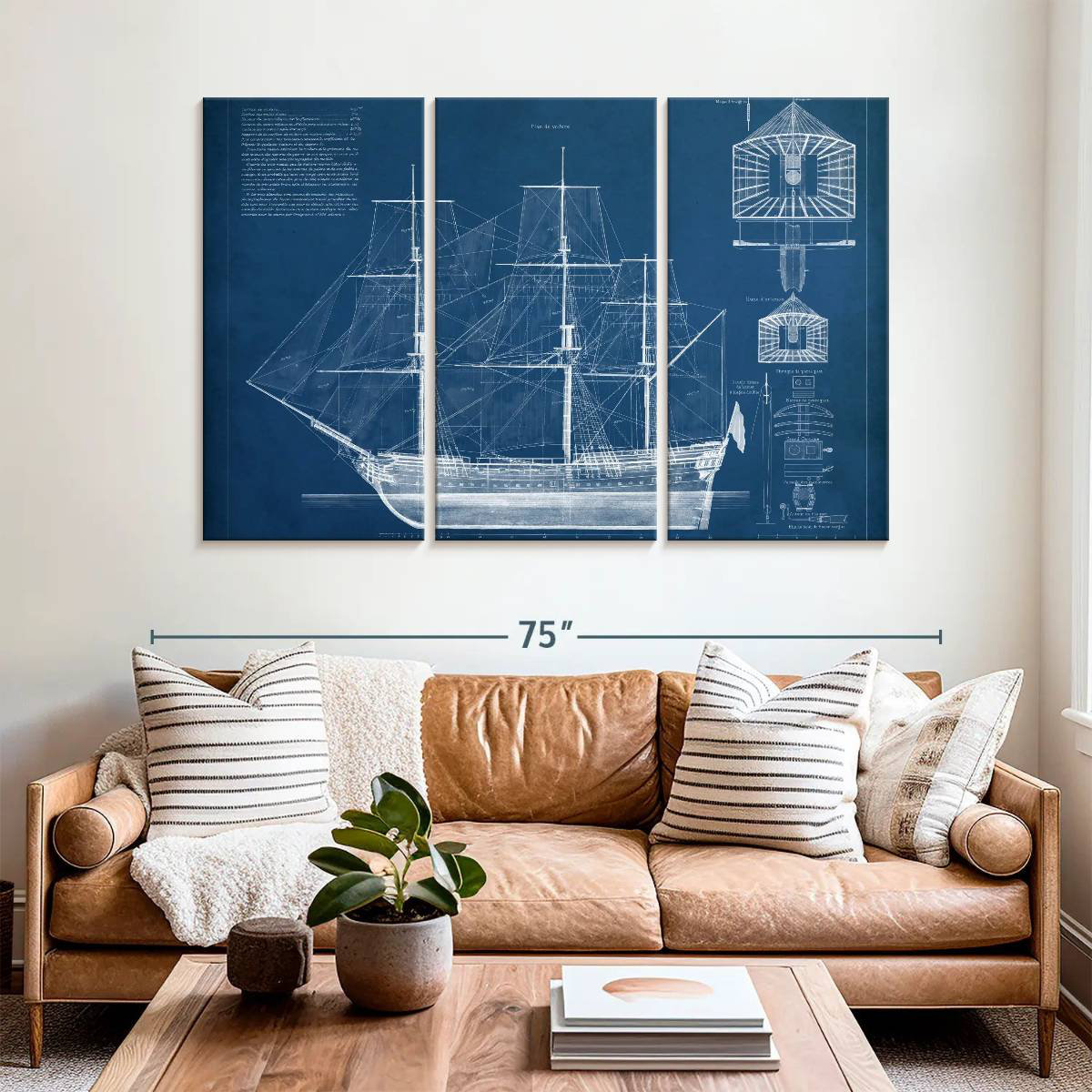 Elephant Stock Antique Ship Blueprint IV | Wayfair