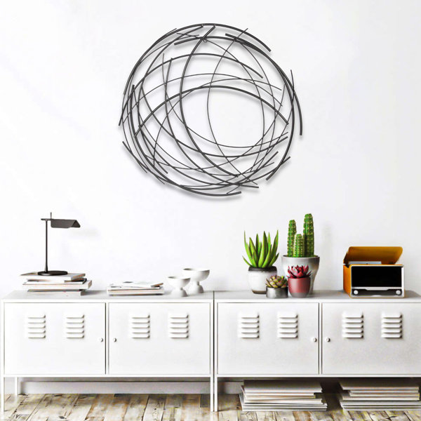 Ivy Bronx Contemporary Abstract Round Wall Décor & Reviews | Wayfair