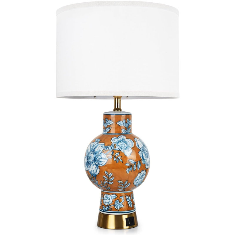 Red Barrel Studio® Vase Design Bedroom Table Lamp | Wayfair