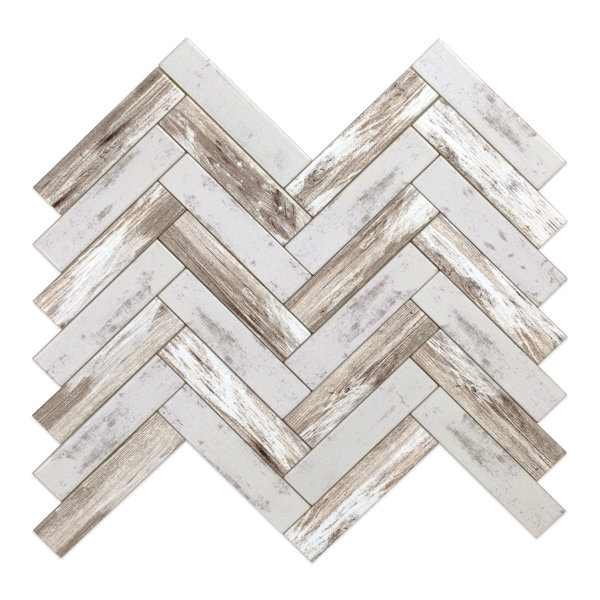 Speed tiles 11.42'' W x 11.57'' L Glass Peel and Stick Mosaic Tile ...