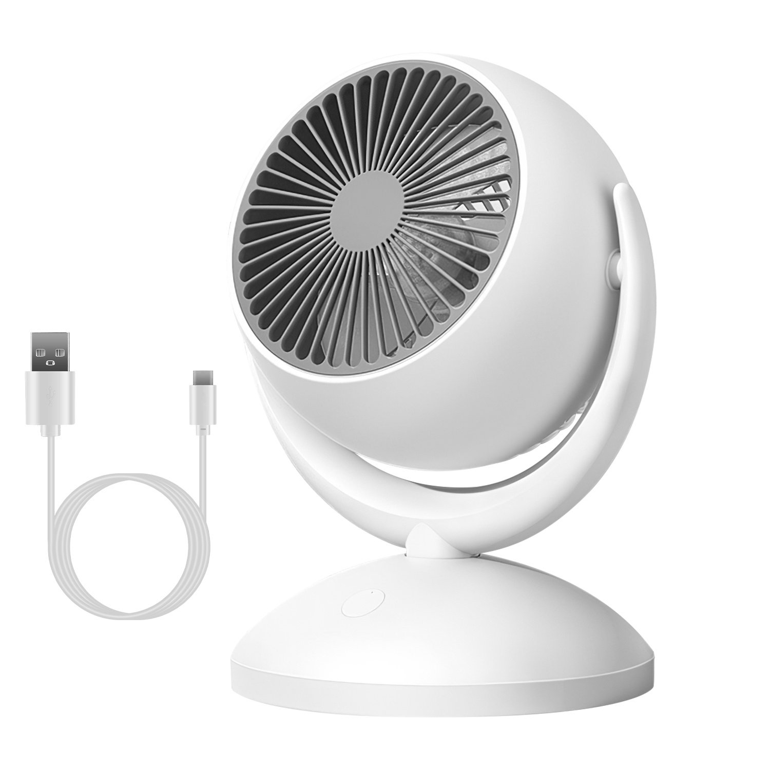 Edge Collections Air Circulator Desk Portable Desktop Rechargeable ...