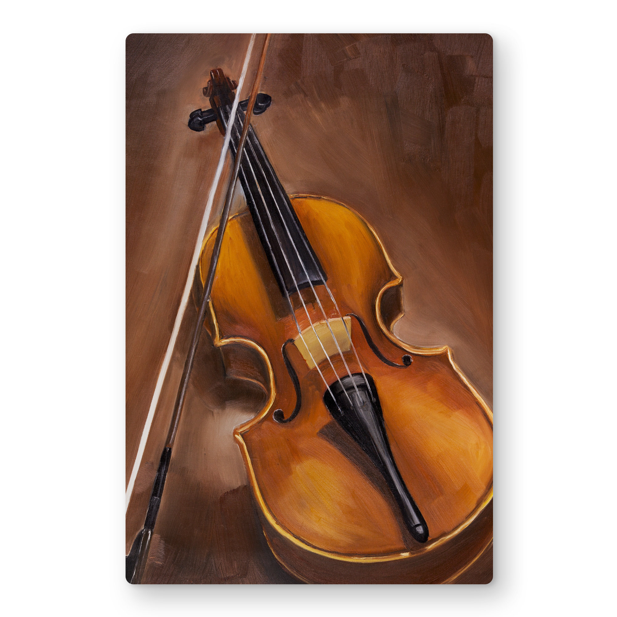 Lark Manor™ Alto Violin Metal Print | Musical Livingroom Home Decor ...