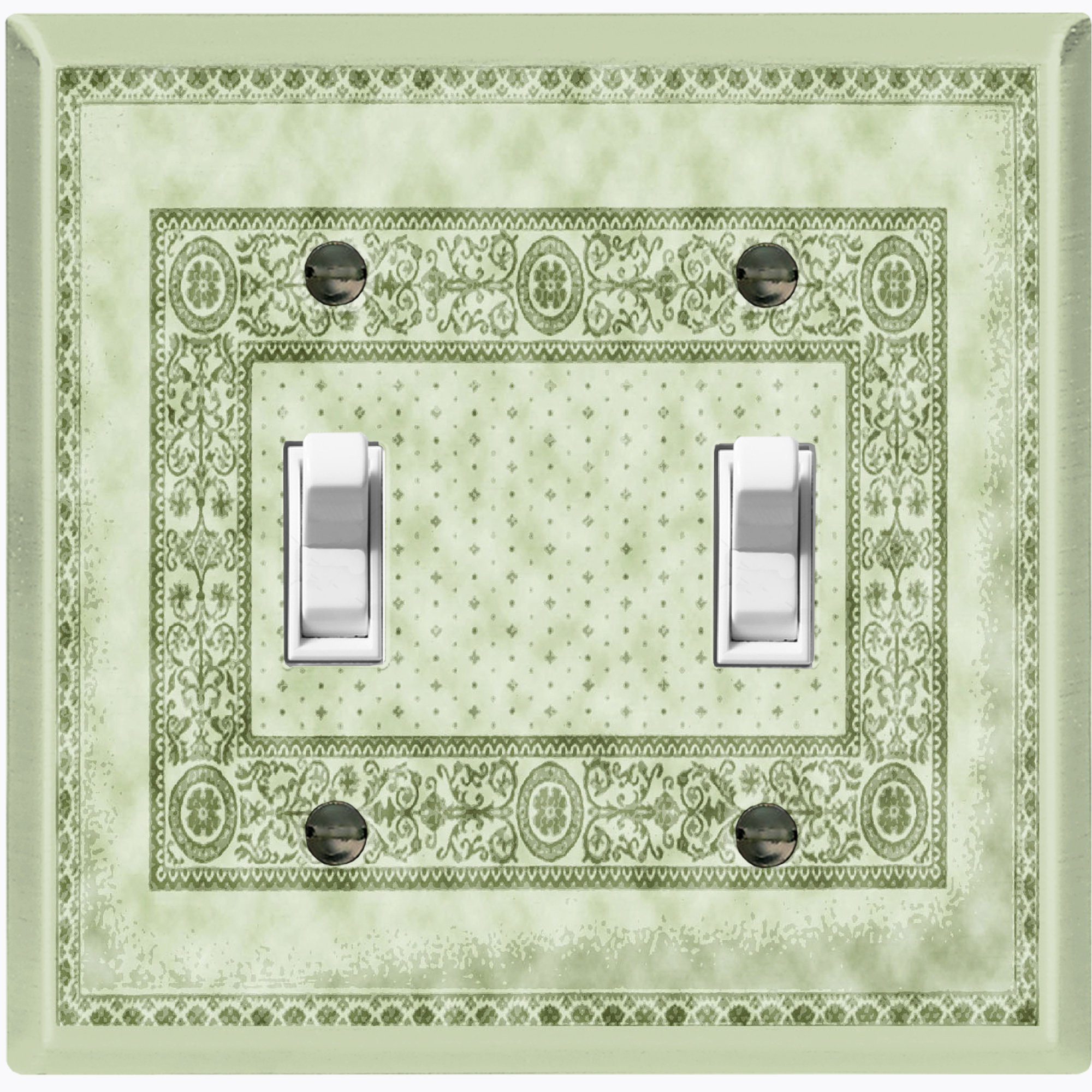 WorldAcc Metal Light Switch Plate Outlet Cover (Elegant Lime Green ...