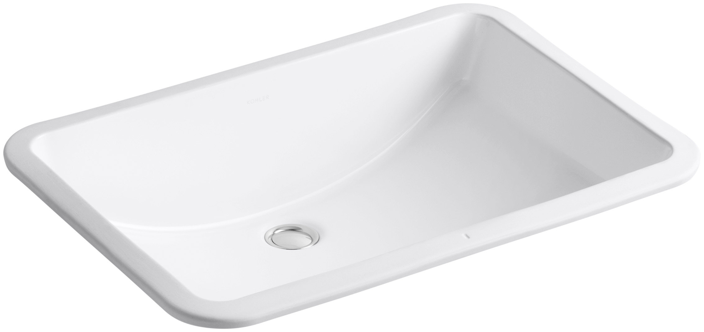 Kohler Ladena® Vitreous China Rectangular Undermount Bathroom Sink with ...
