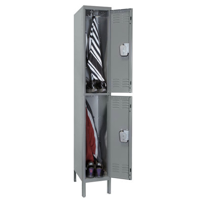 Hallowell Premium Metal 2 - Tier School Locker & Reviews | Wayfair
